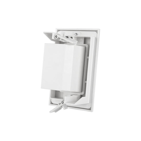 Recessed Low Voltage Cable Through Wall Plate with Installation Anchor ...